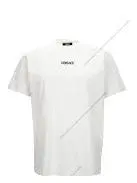 Versace Cotton T Shirt With Logo - White
