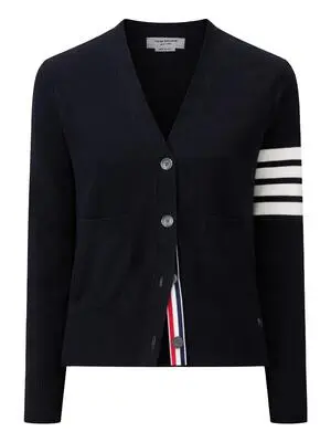 Thom Browne Virgin Wool Cardigan - Blue