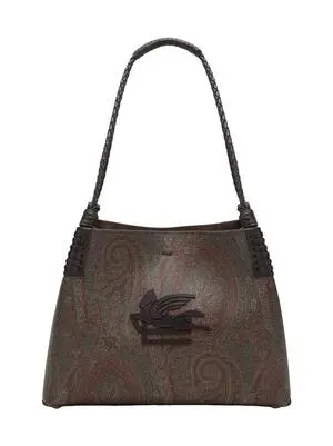 Etro Medium Libra Shopper With Paisley Motif - Brown