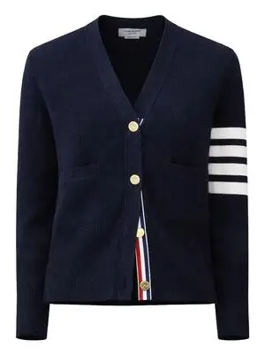 Thom Browne V-neck Cardigan - Blue