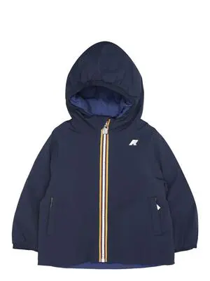 K-WAY Reversible Ripstop Coat - Blu Navy+azzurro