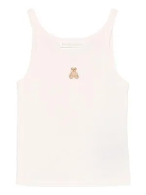 Palm Angels Mini Bear Tank Top - Soft Pink - Brown