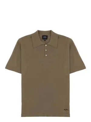A.p.c. Polo With Logo - Green