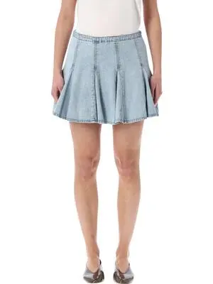 LEVI'S Denim Mini Skirt - Of Course Stone Light Blue