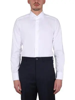 Zegna Shirt With French Collar - White