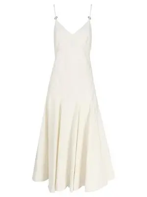Bottega Veneta Midi Cotton Dress - White