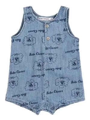 BOBO CHOSES Printed Baby Body - Blue