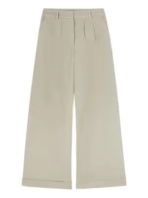 PALM ANGELS GB Label Wide Leg Pants