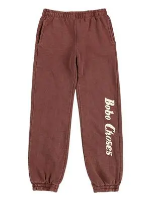 BOBO CHOSES Logo Jogging Pants - Brown