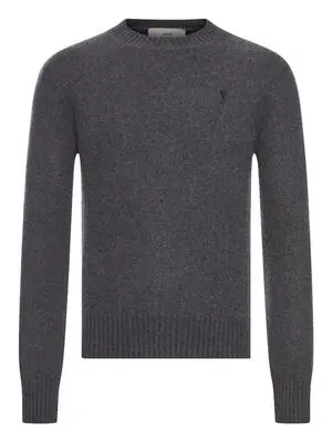 Ami Round Neck Sweater - Anthracite