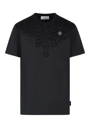 Philipp Plein Cotton T Shirt - Black