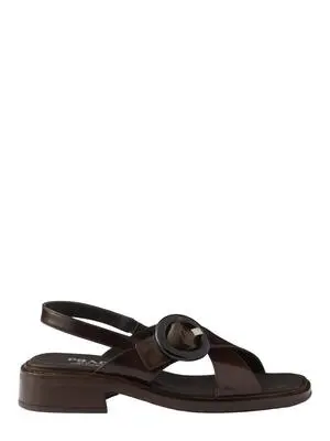 Prada Buckled Sandals - Bruciato