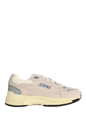 AUTRY Hyperway Low Mesh And Suede Sneakers - Beige