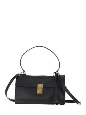 Prada Medium Leather Shoulder Bag - Nero
