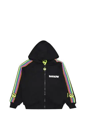 BARROW Cotton Zip Up Hoodie - Black
