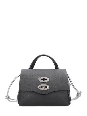 ZANELLATO Grained Leather Shoulder Bag - Black