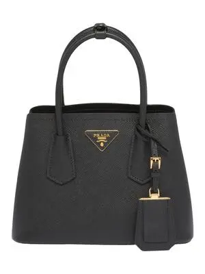Prada Double Saffiano Leather Tote Bag - Nero