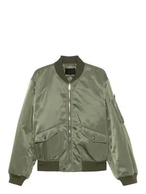 Prada Triangle Logo Bomber Jacket - Militare