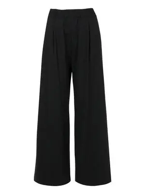 SEMICOUTURE Wide Leg Trousers - Black