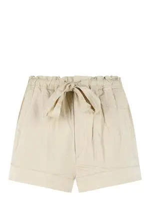 Isabel Marant Birva Cotton-blend Shorts - Beige