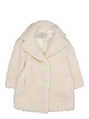 SIMONETTA Faux Fur Coat - Ivory