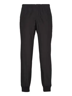 Prada Triangle Logo Silk Track Pants - Nero