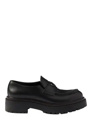 Prada Leather Loafers - Nero