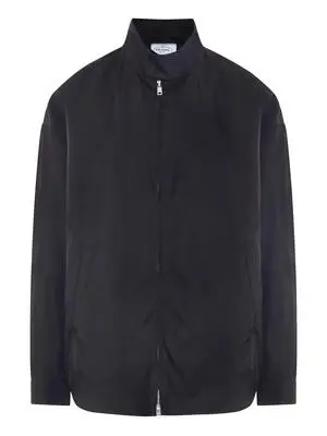 Prada Triangle Logo Oversize Jacket - Nero