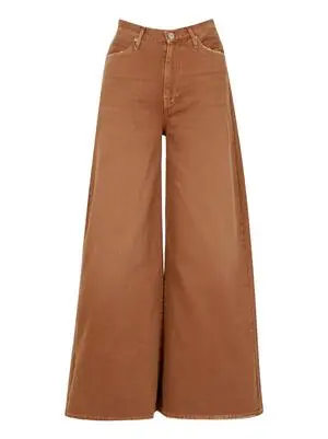 ROY ROGER'S Wide Leg Jeans - Light Brown
