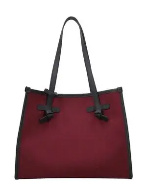 MARCELLA Tote Bag - Bordeaux+nero