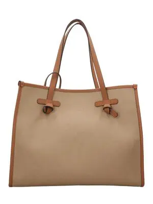 MARCELLA Tote Bag - Sabbia+camel