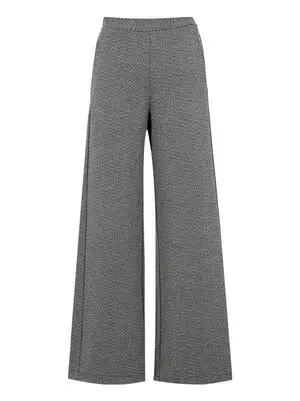PENNY BLACK Wide Leg Trousers - Grigio Medio