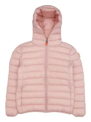 SAVE THE DUCK Quilted Padded Jacket With Hood - Powder Pink