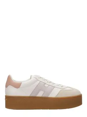 Hogan Low Top Sneakers - Avorio+rosa