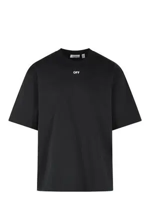 OFF WHITE 'chain' Black Cotton T Shirt