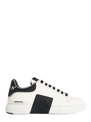 Philipp Plein Leather Sneakers - Black
