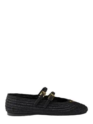 Prada Crochet Ballerina Flats - Nero