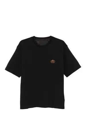 Prada Logo Patch T Shirt - Nero