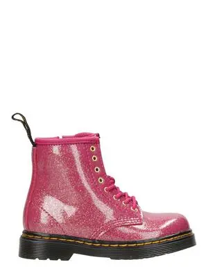Dr. Martens Leather Boots With Glitter Detail - Fuchsia