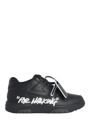 Off White O.o.o. Leather Sneakers - Black