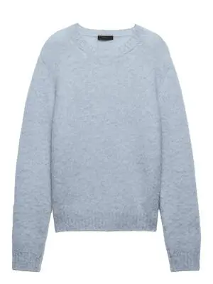 Prada Wool Crew Neck Sweater - Cielo