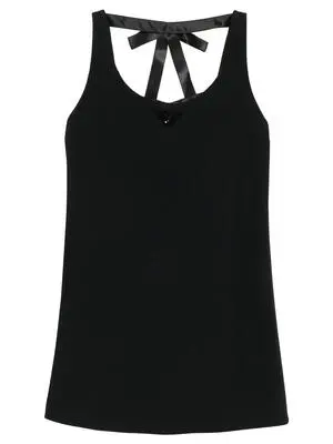 Prada Triangle Logo Mini Dress - Nero