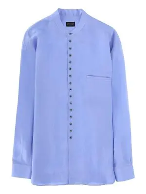 Giorgio Armani Linen Shirt - Purple