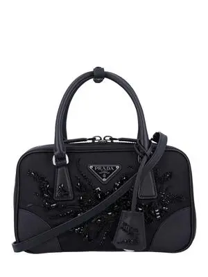 Prada Embroidered Mini Bag - Nero 1
