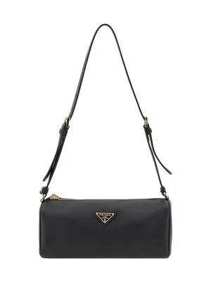 Prada Triangle Logo Shoulder Bag - Nero