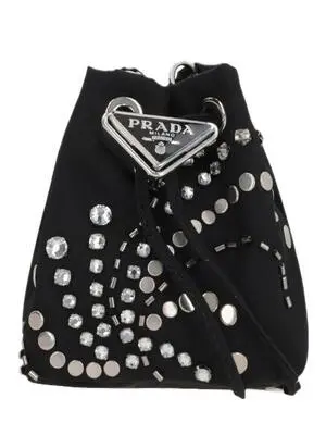 Prada Studded Bucket Bag - Nero