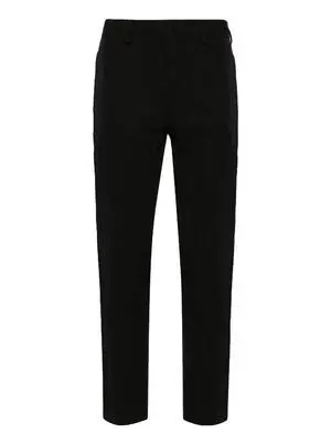 Prada Mid-rise Cropped Trousers - Nero