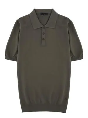 FAY Cotton Polo - Military Green