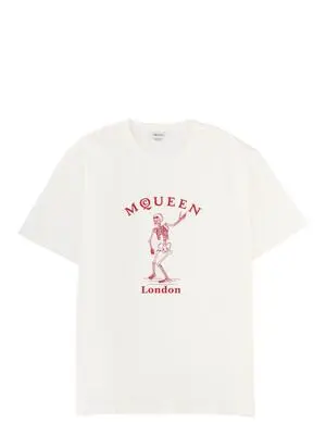 Alexander McQueen Alexander Mc Queen T Shirt With Print - White