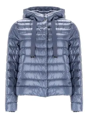 Herno Hooded Down Jacket - Azure